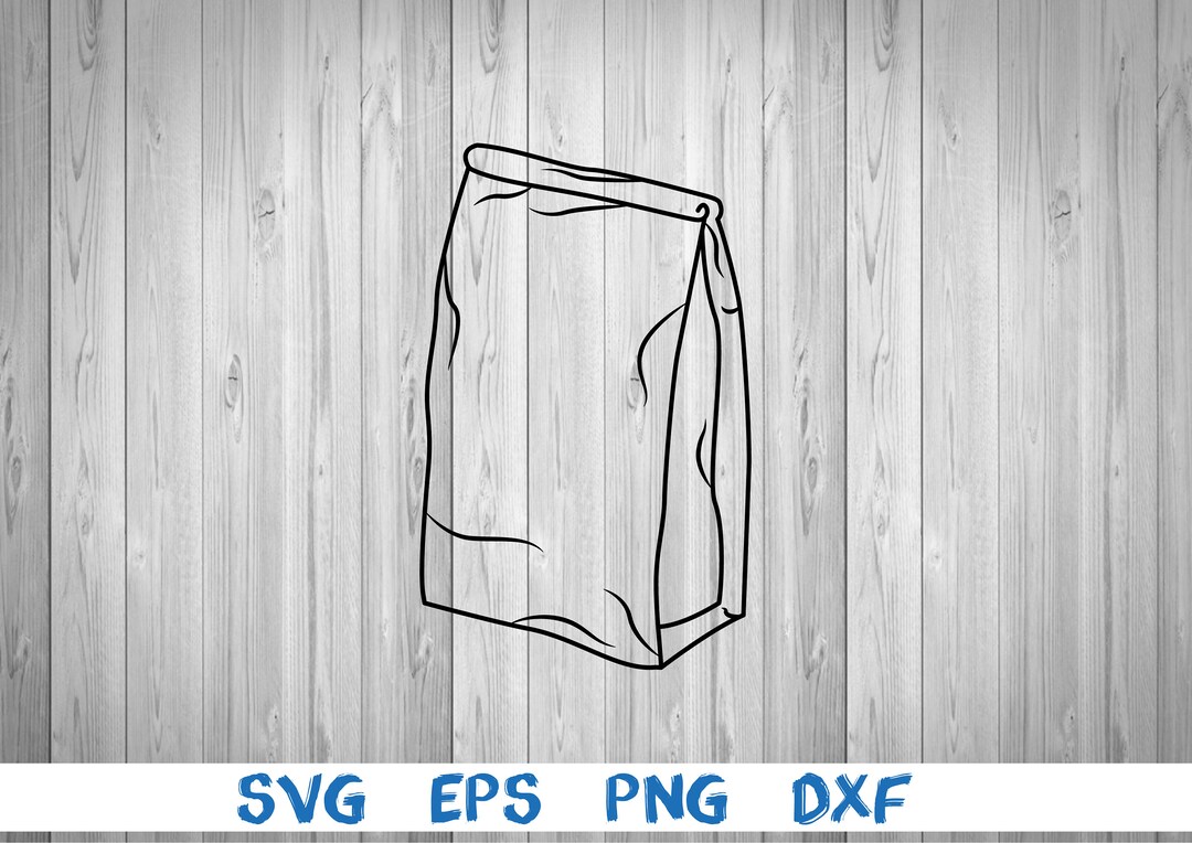 Paper Bag Packaging, Silhouette, Picture, Svg, Png, Eps, Dxf, Digital ...