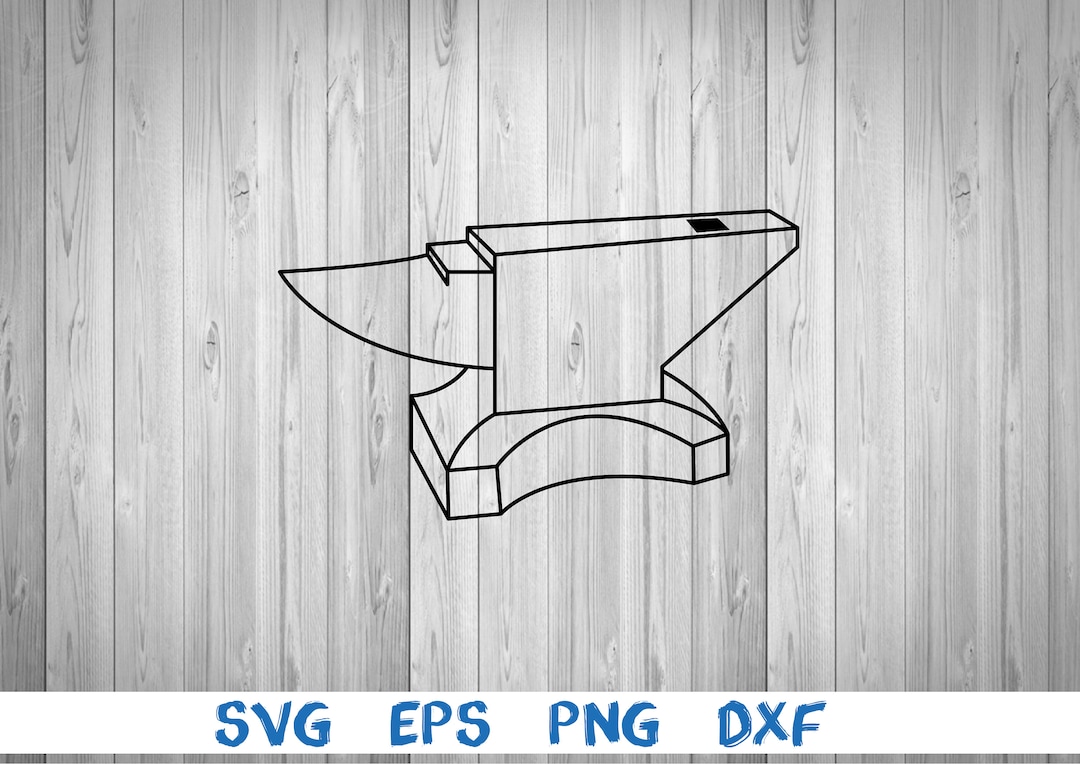 Anvil, Silhouette, Picture, Svg, Png, Eps, Dxf, Digital Download File ...