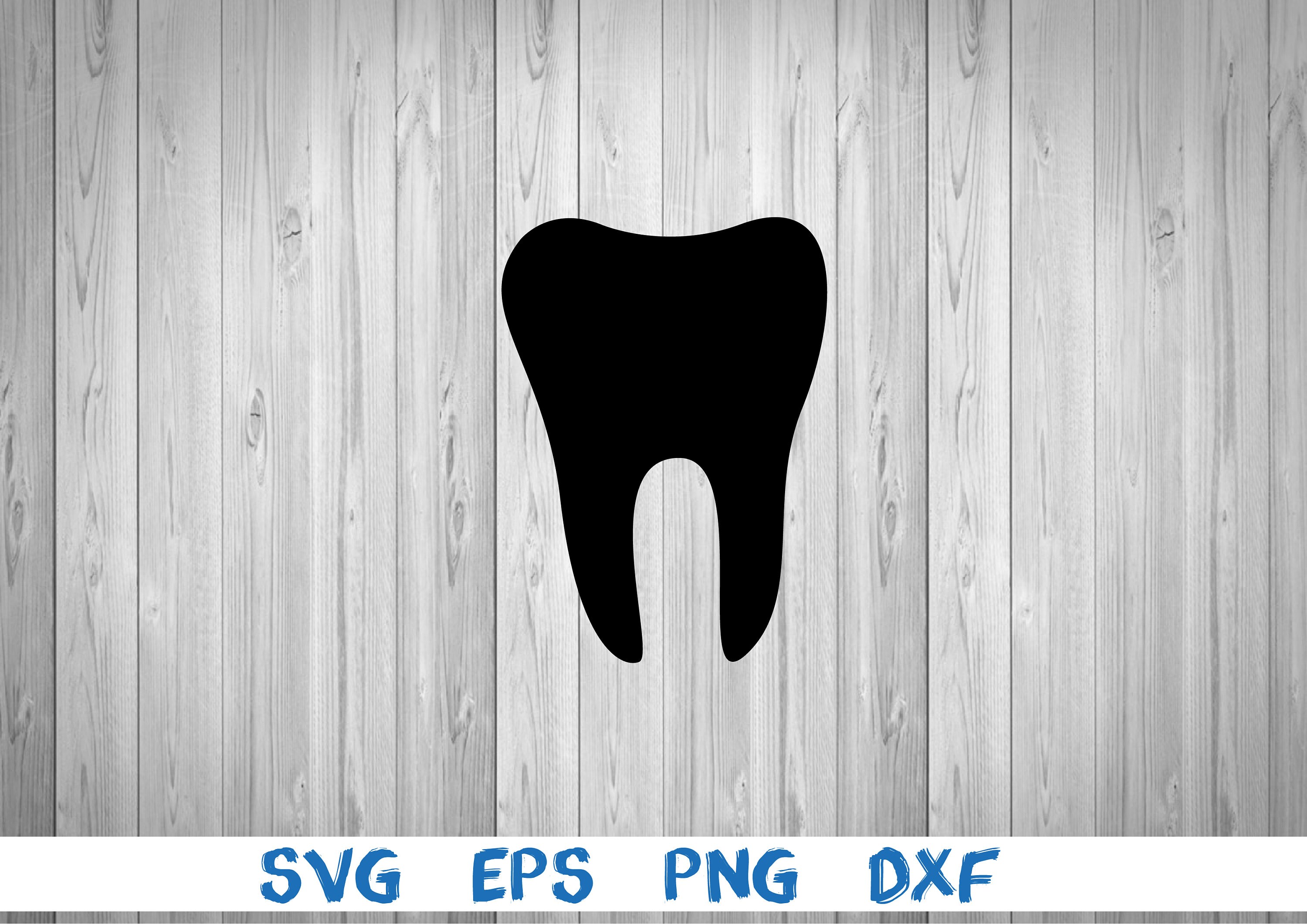 Tooth Silhouette Picture Svg Png Eps Dxf Digital - Etsy