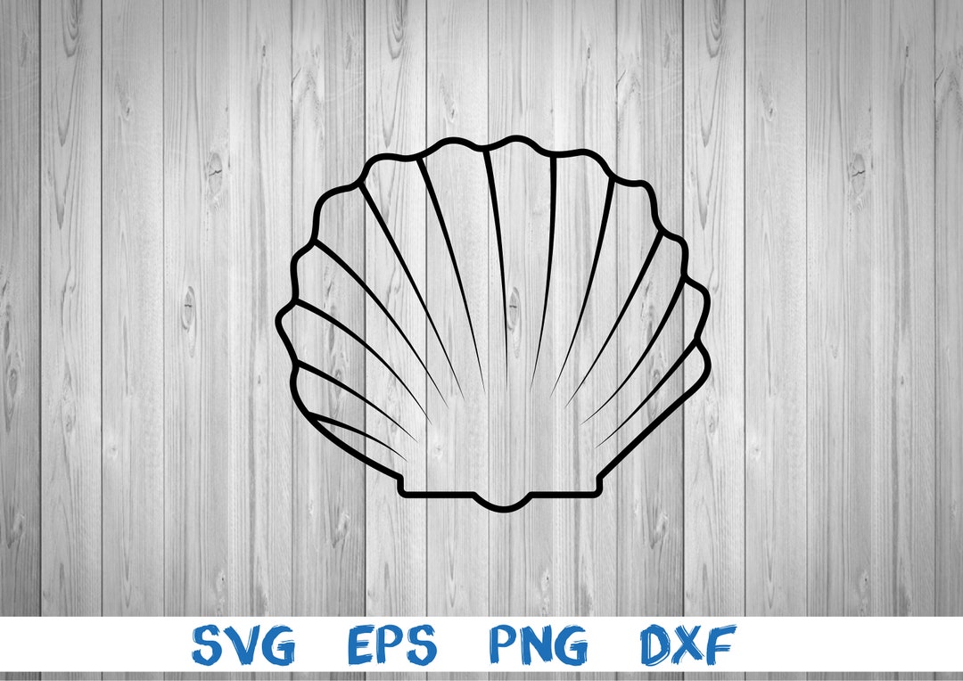 Concha, silueta, imagen, svg, png, eps, dxf, archivo de descarga ...