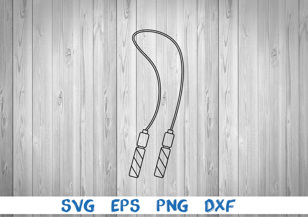 Jump Rope, Outline, Silhouette, Picture, Svg, Png, Eps, Dxf, Digital ...