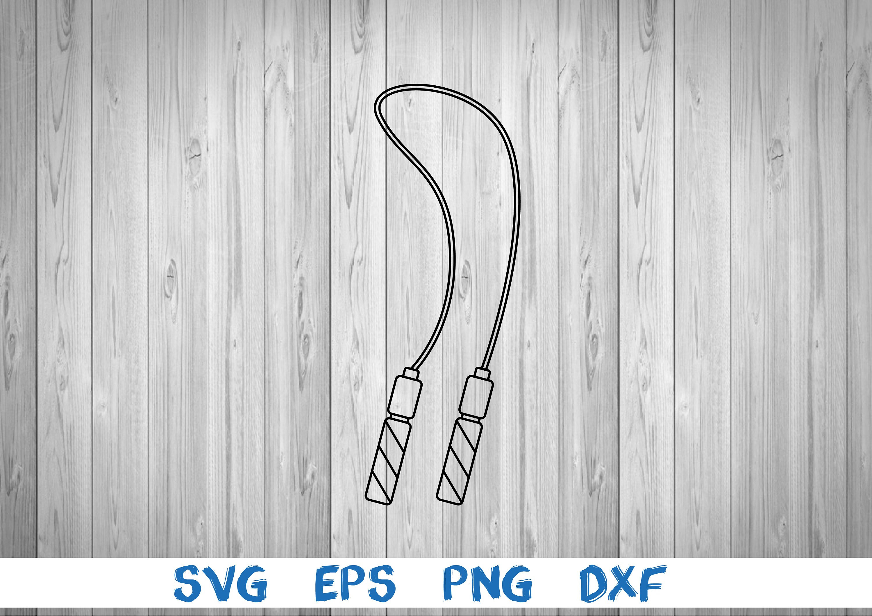 Jump Rope Outline Silhouette Picture Svg Png Eps Dxf - Etsy