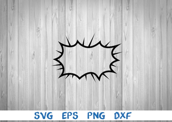 Cartoon Boom Outline Comic Boom Comic Explosion Svg Png - Etsy
