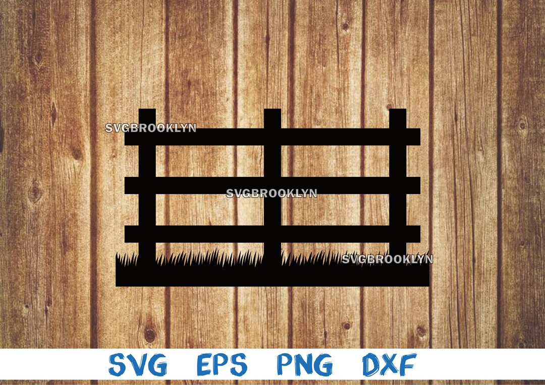 Wooden Fence, Grass, Cowboy Fence, Silhouette, Farm Fence, Svg, Png ...