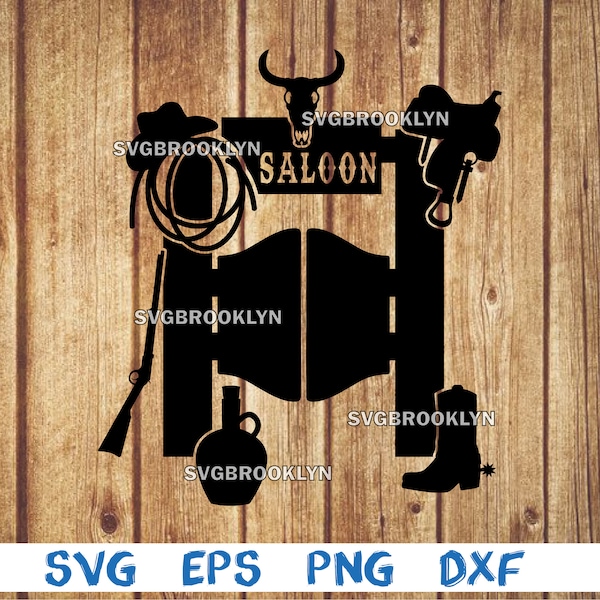 Western Saloon Dxf - Etsy