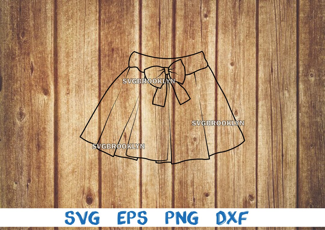 Skirt, Outline, Fashion, Dress, Girl, Kid, Svg, Png, Eps, Dxf, Digital ...