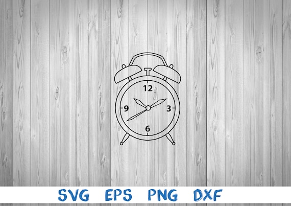 Old Clock Outline