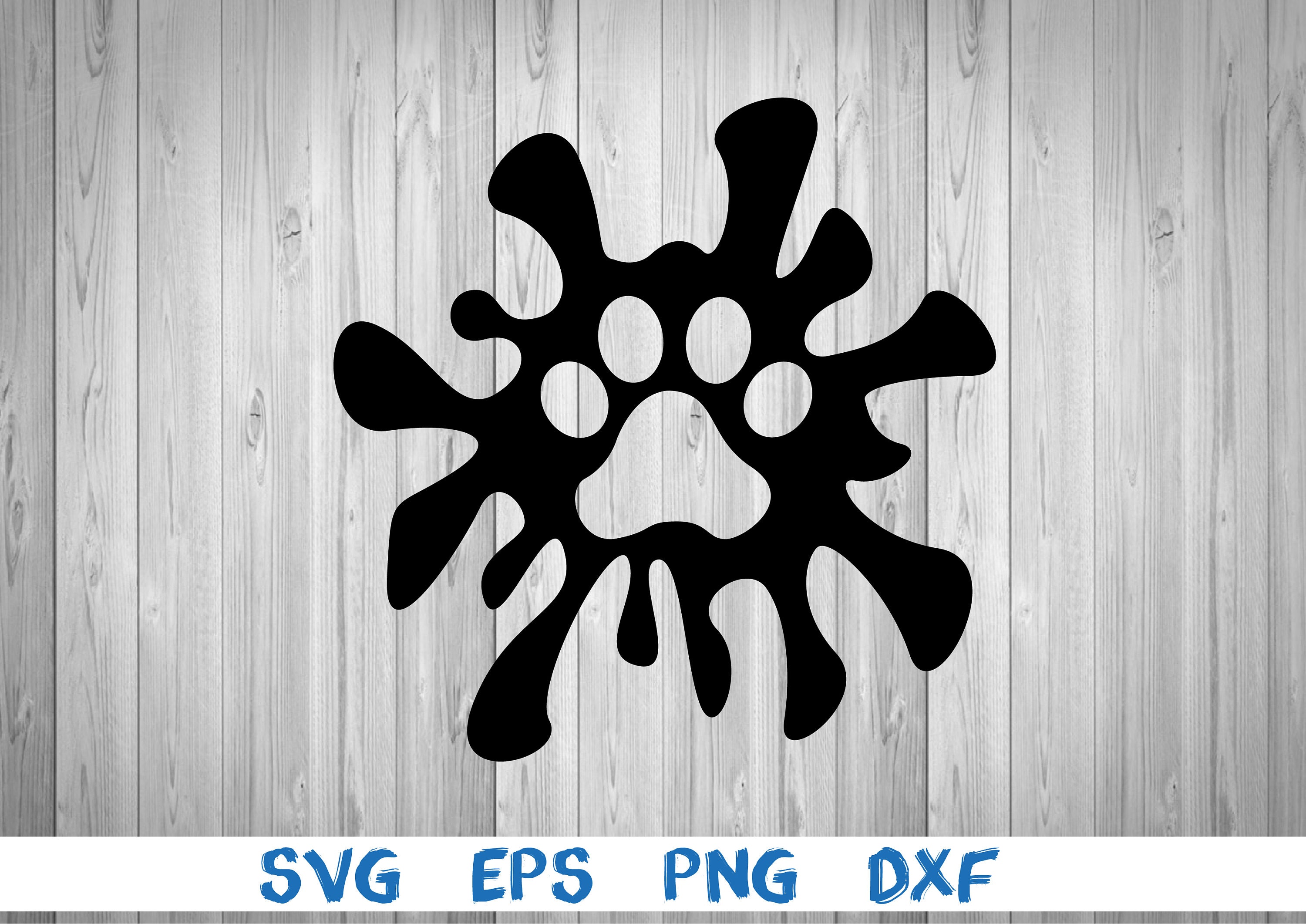 Dog Paw, Paint Splash, Paw in Paint Splash, Silhouette, Picture, Svg ...