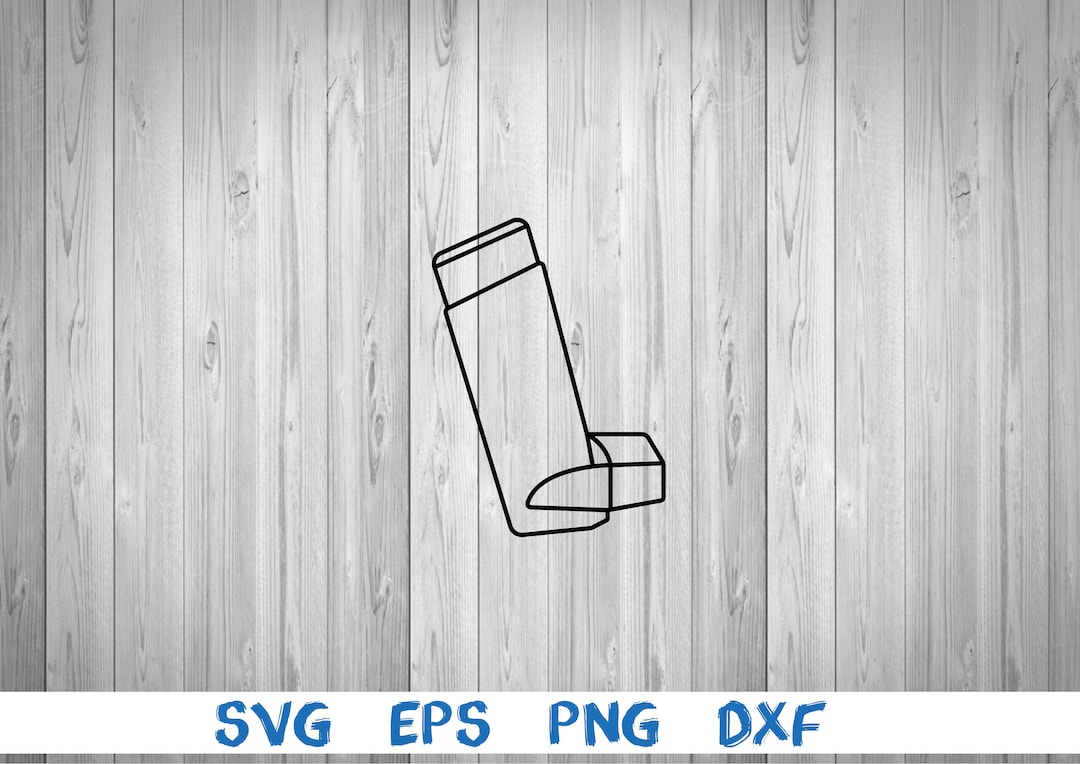 Inhaler, Outline, Asthma Inhaler, Picture, Svg, Png, Eps, Dxf, Digital ...