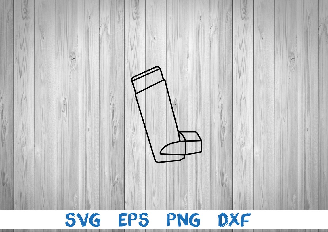 Inhaler, Outline, Asthma Inhaler, Picture, Svg, Png, Eps, Dxf, Digital ...