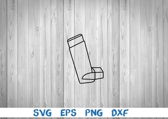 Inhaler Outline Asthma Inhaler Picture Svg Png Eps Dxf - Etsy UK