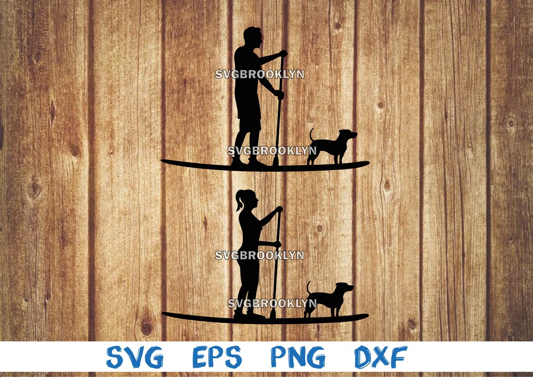 Stand up Paddle, Sup, Sup With Dog, Beach, Dog, Summer, Ocean, Svg, Png ...