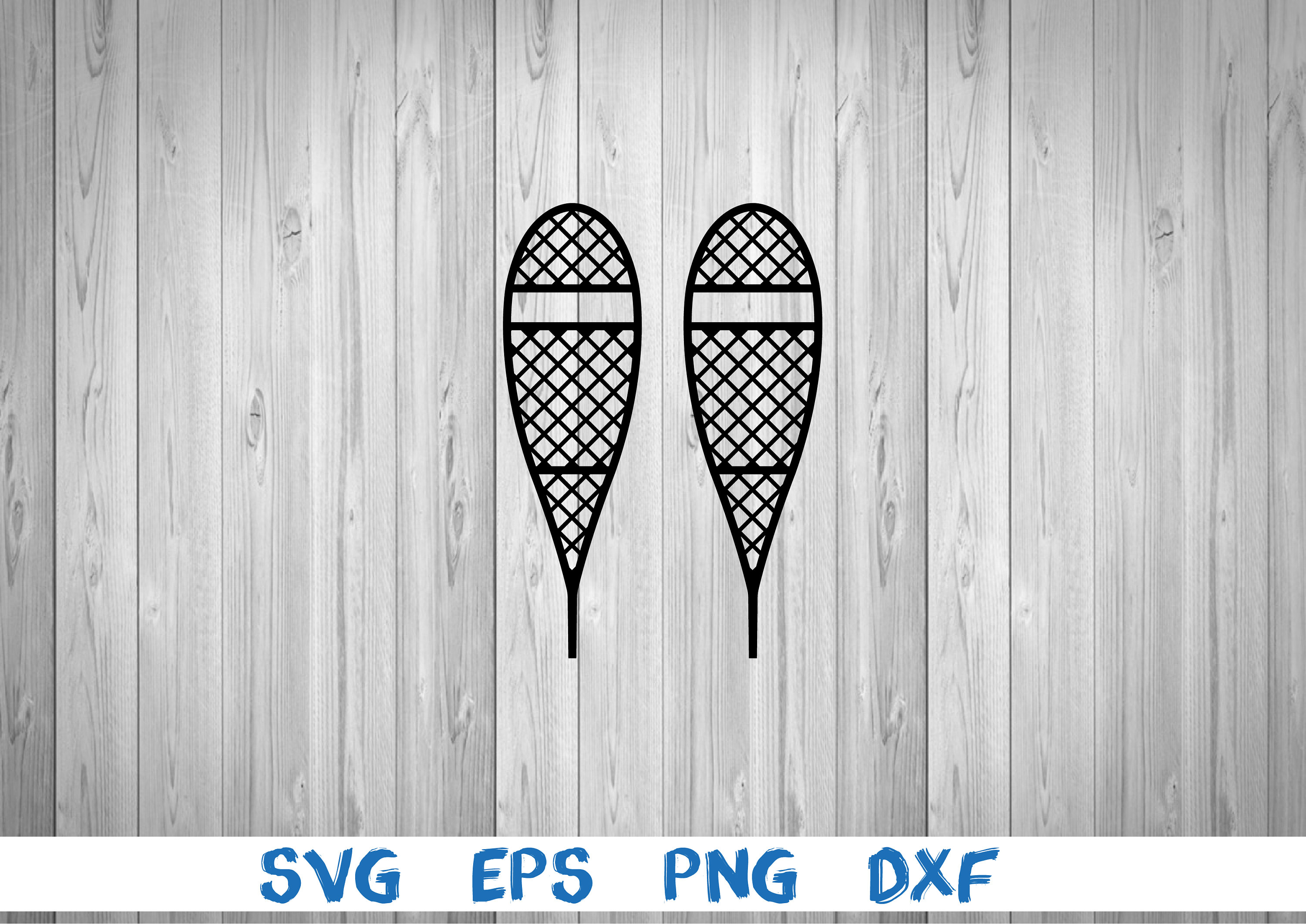 Snowshoe Silhouette Traditional Snowshoe Svg Png Eps - Etsy