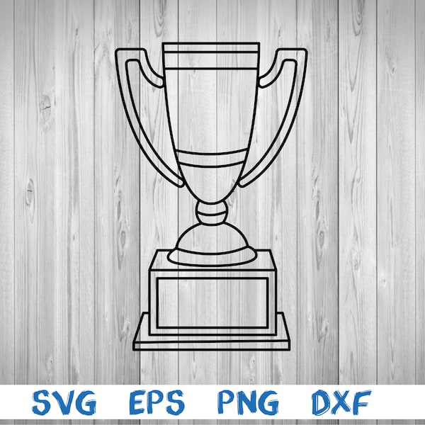 Trophy Dxf File - Etsy
