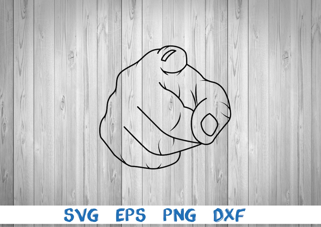 Finger Pointing, Hand Pointing, Silhouette, Picture, Svg, Png, Eps, Dxf ...
