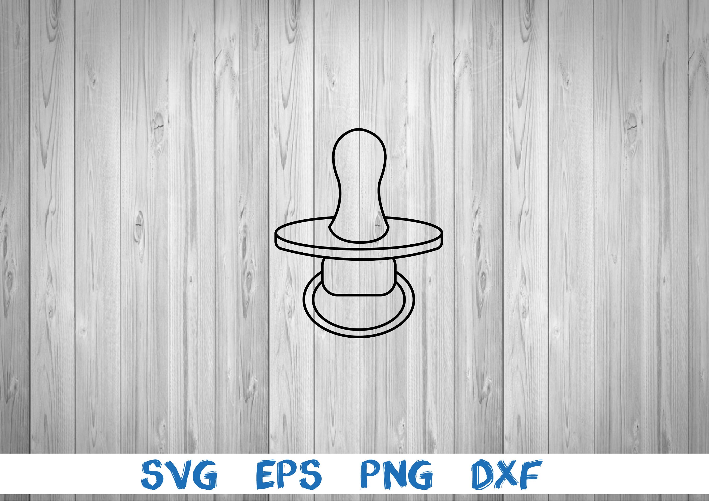 Pacifier Outline Silhouette Picture Svg Png Eps Dxf - Etsy UK