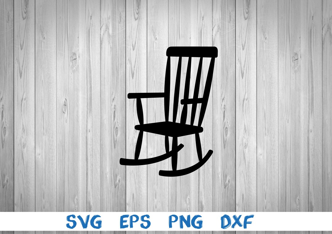 Rocking Chair, Chair, Silhouette, Picture, Svg, Png, Eps, Dxf, Digital ...