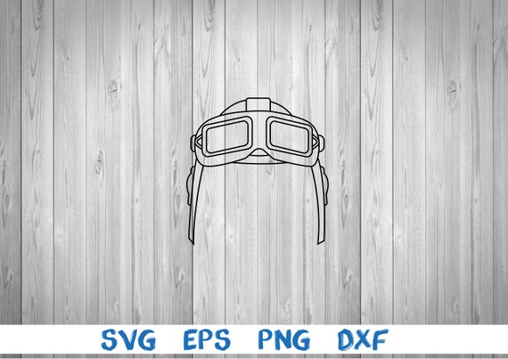 Aviator Helmet Outline Pilot Helmet Retro Helmet Vintage | Etsy