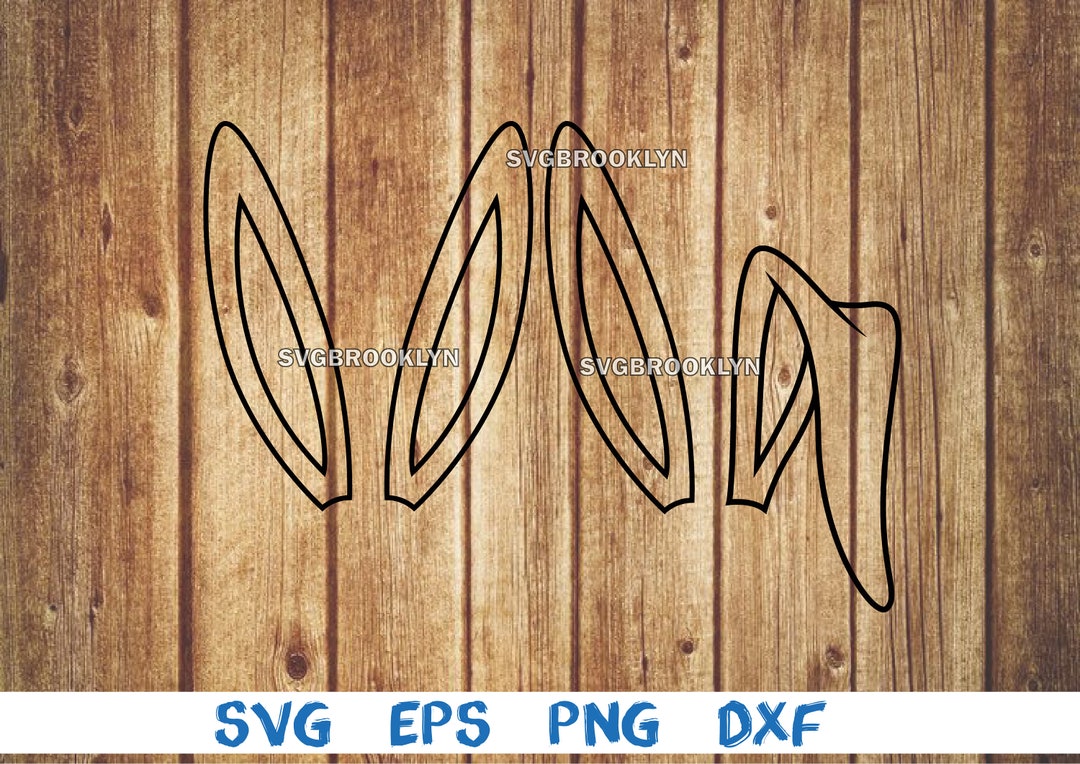Rabbit Ears, Bunny Ears, Outline, Bunny, Rabbit, Svg, Png, Eps, Dxf ...