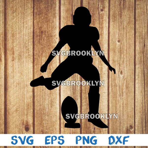 Football Kicker Silhouette Svg - Etsy