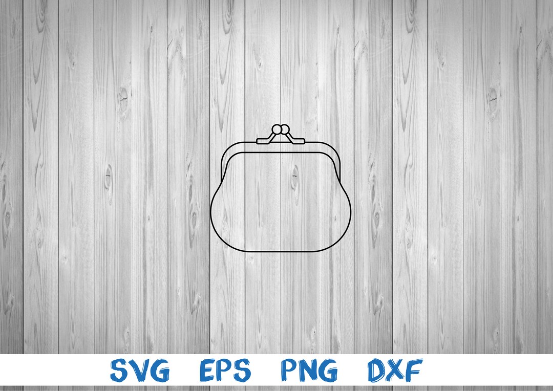 Coin Purse, Outline, Change Purse, Picture, Svg, Png, Eps, Dxf, Digital ...