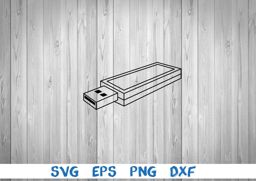 Usb Flash Drive, Outline, Picture, Svg, Png, Eps, Dxf, Digital Download ...