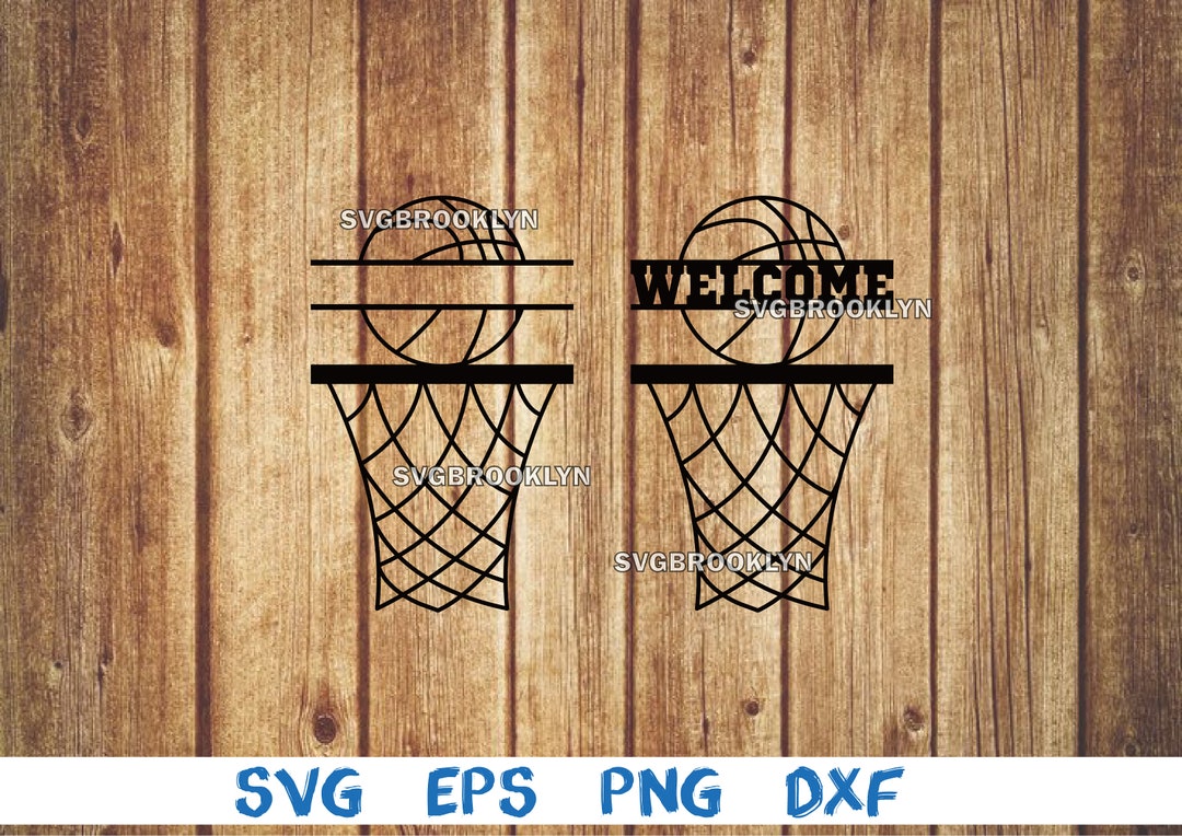 Basketball Hoop, Welcome Sign, Monogram, Outdoor Sign, Basketball, Svg ...