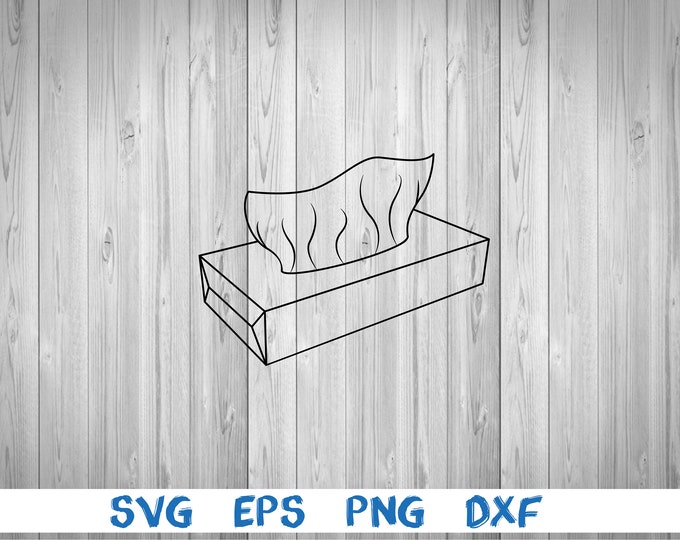 Facial Tissue Box Svg, Face Tissue Clipart, Tissue Png, Paper Dxf Logo ...