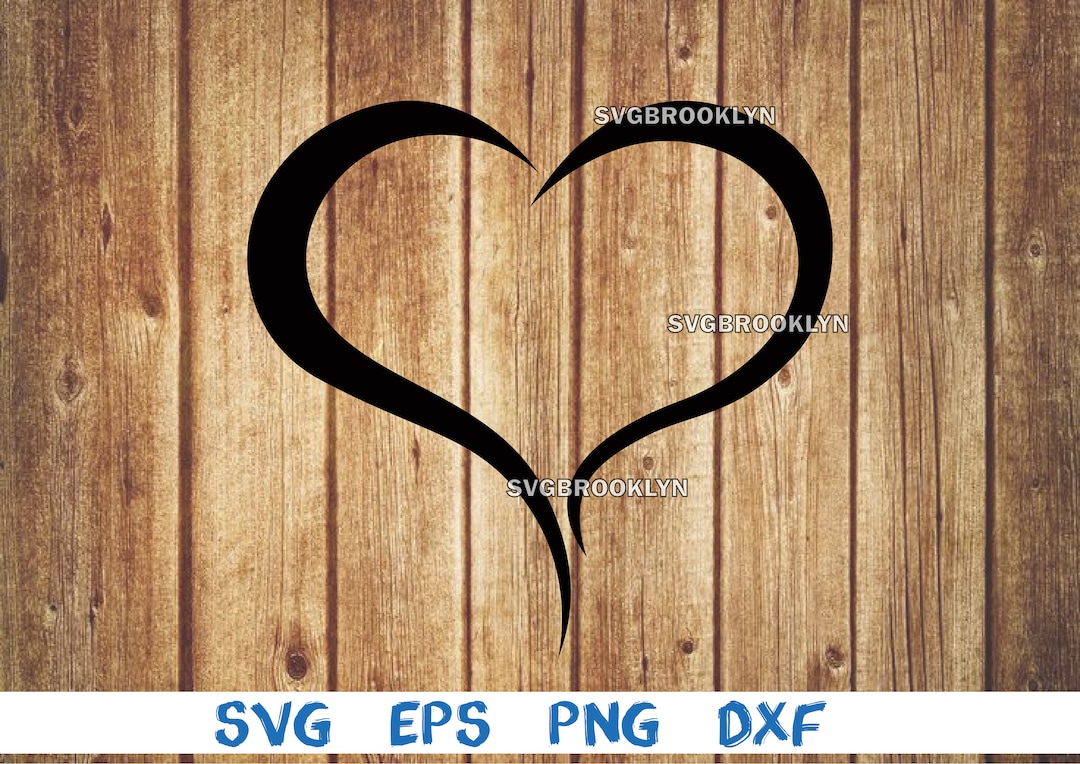 Heart, Heart Outline, Open Heart, Svg, Png, Eps, Dxf, Digital File - Etsy