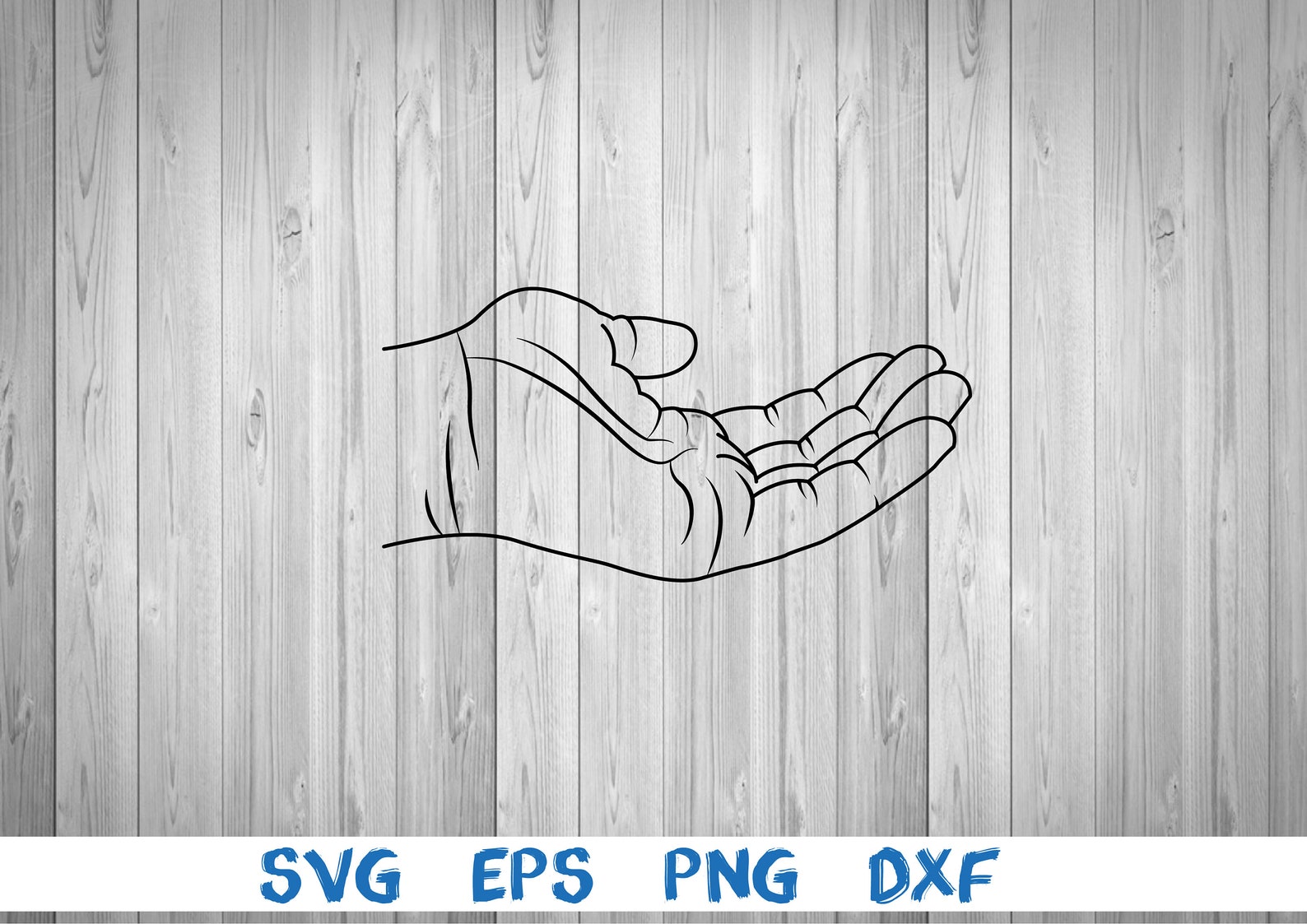 Open Hand, Empty Open Hand, Empty Hand, Hand, Outline, Silhouette ...