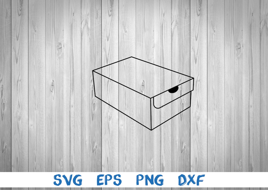 Shoe Box, Outline, Silhouette, Picture, Svg, Png, Eps, Dxf, Digital ...