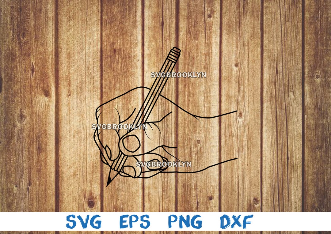 Hand Writing, Outline, Writing With Pencil, Pencil, Hand, Svg, Png, Eps ...