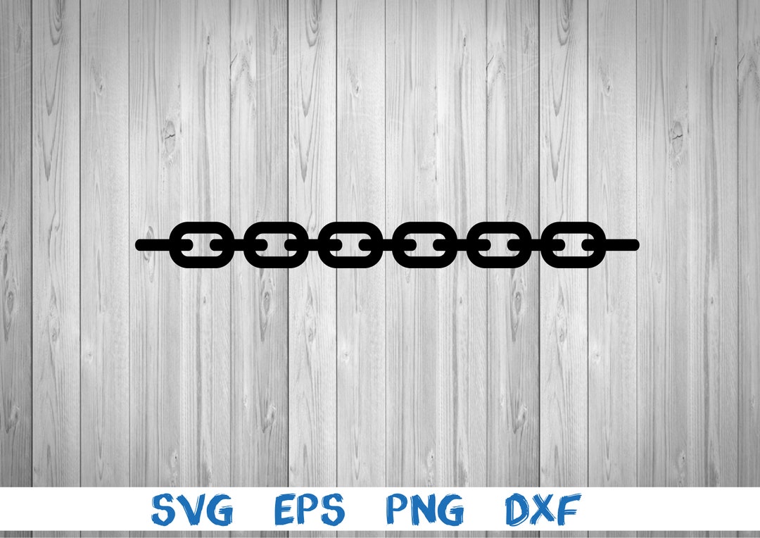 Chain, Silhouette, Picture, Svg, Png, Eps, Dxf, Digital Download File ...
