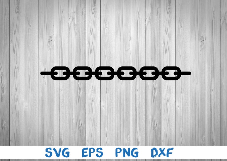 Chain Silhouette Picture Svg Png Eps Dxf Digital - Etsy