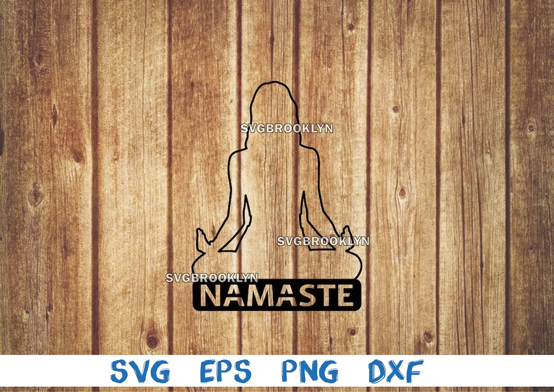 Yoga, Namaste, Woman, Mediation, Outline, Svg, Png, Eps, Dxf, Digital ...