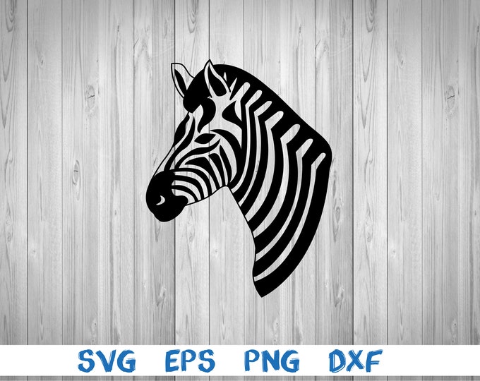 Zebra Face Cuttable Design SVG PNG DXF & Eps Designs Cameo File ...