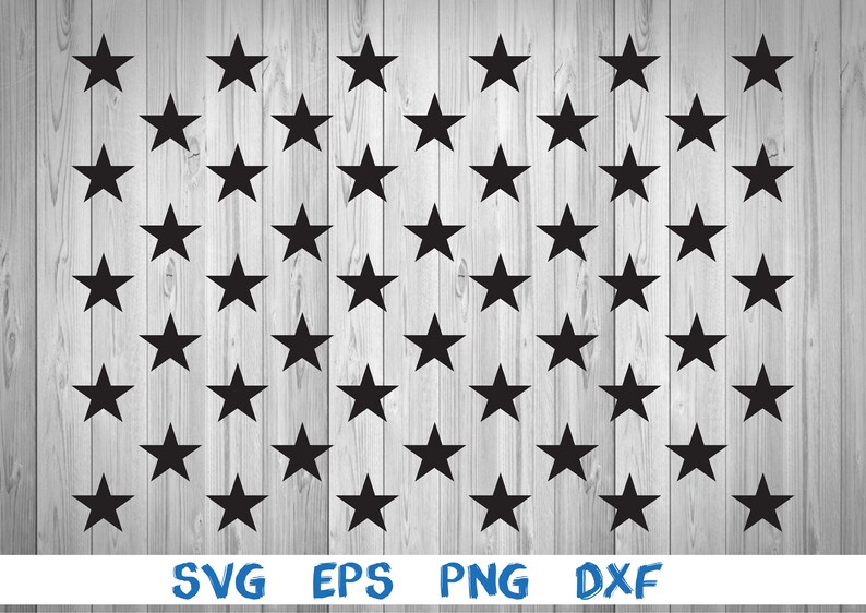 USA Flag, 50 Stars, Svg, Png, Eps, Dxf, Digital Download File - Etsy