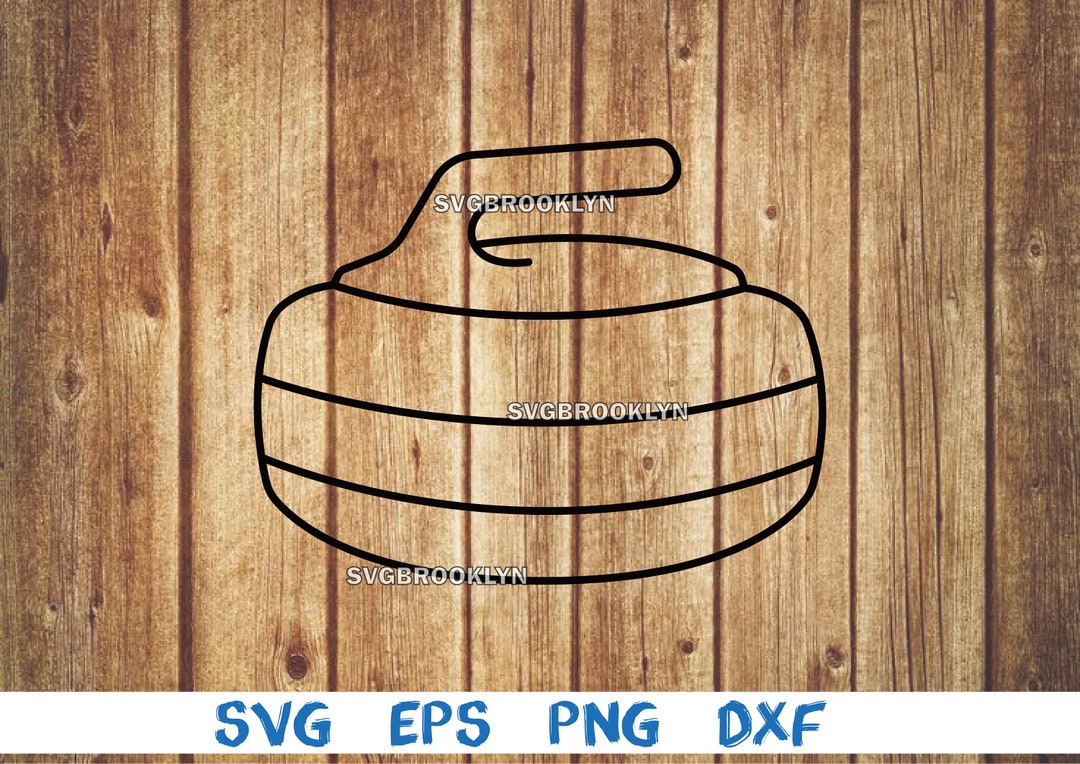 Curling Stone, Outline, Curling, Svg, Png, Eps, Dxf, Digital File - Etsy