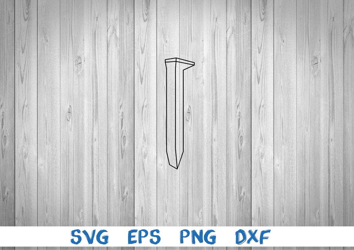 Railroad Spike Rail Spike Outline Picture Svg Png Eps - Etsy