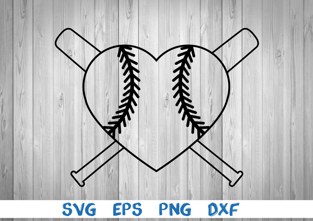 Baseball, Heart, Picture, Svg, Png, Eps, Dxf, Digital Cricut File - Etsy