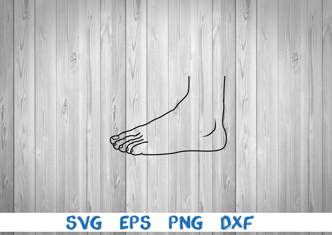 Human Foot, Outline, Standing Foot, Foot, Svg, Png, Eps, Dxf, Digital ...