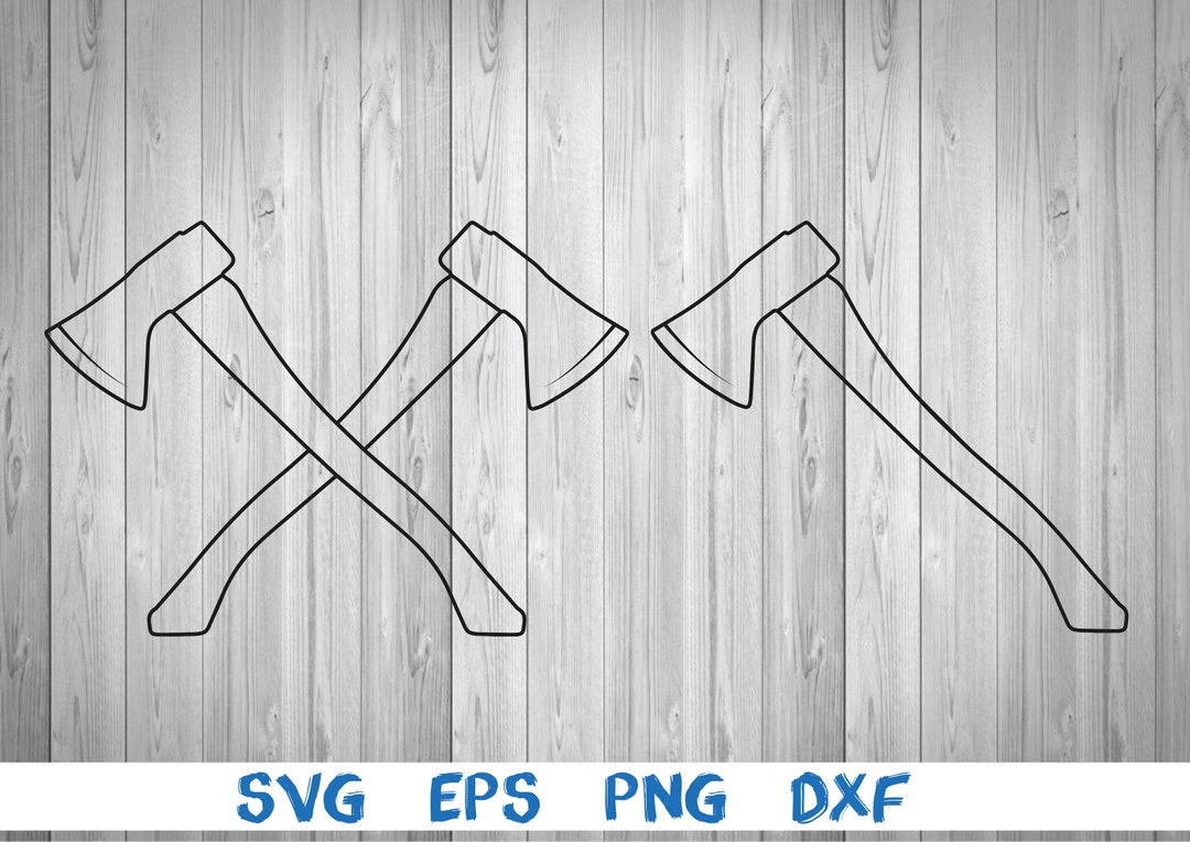 Axe, Cross Axe, Crossing Axe, Picture, Silhouette, Svg, Png, Eps, Dxf ...