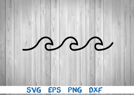 Welle Wellen Silhouette Bild svg png eps dxf digitaler - Etsy.de