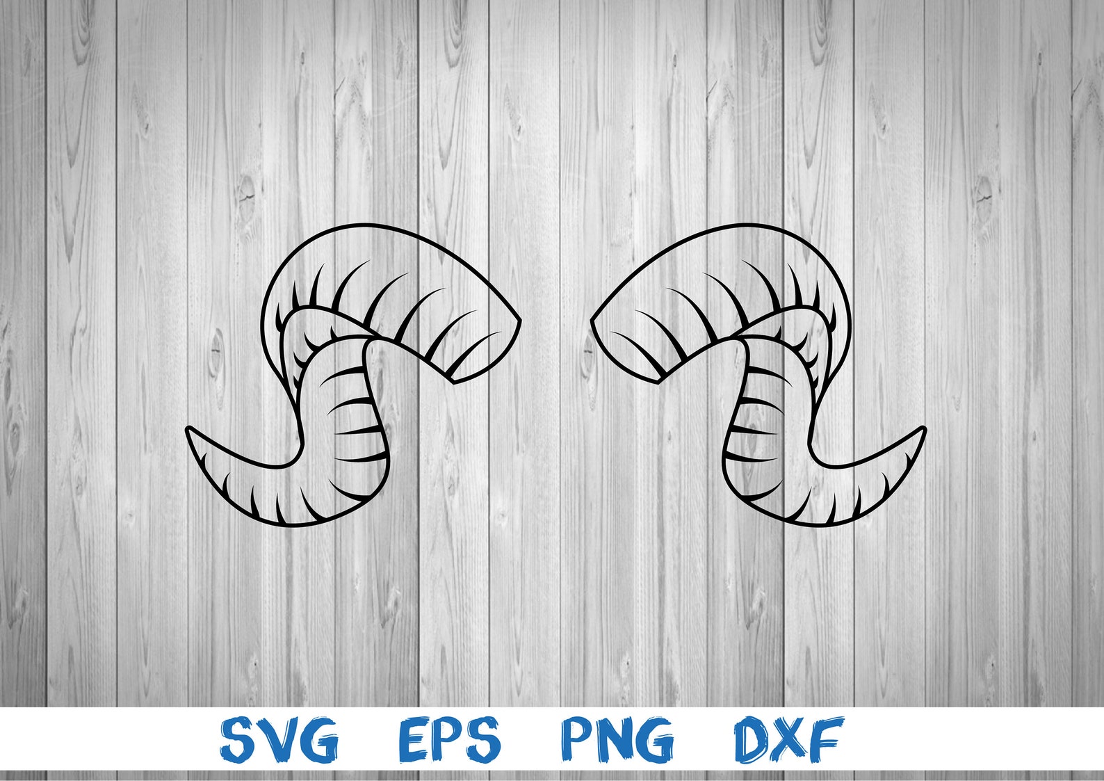 Ram Horns, Picture, Svg, Png, Eps, Dxf, Digital Cricut File - Etsy