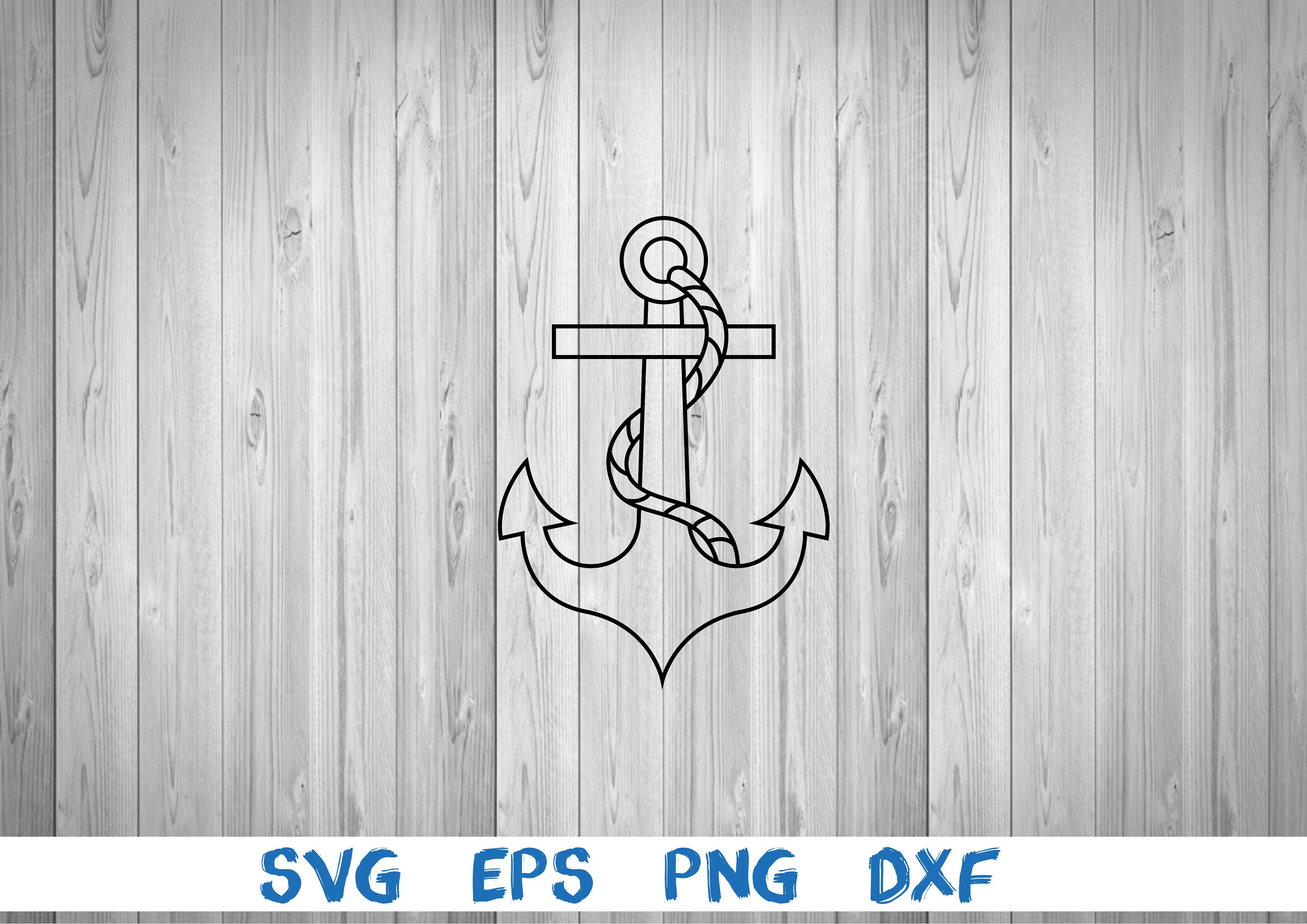 Anker, Umriss, Bild, svg, png, eps, dxf, digitaler Download - Etsy.de