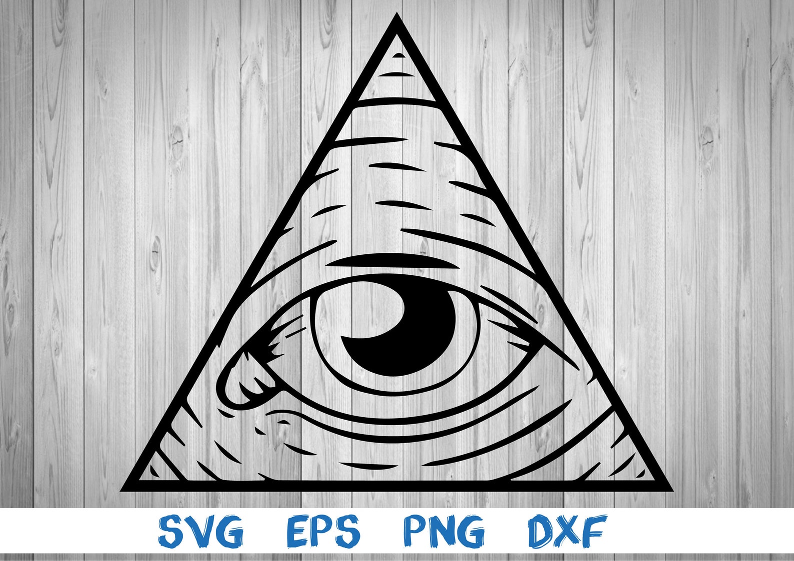 Illuminati sign logo svg png eps dxf digital download | Etsy