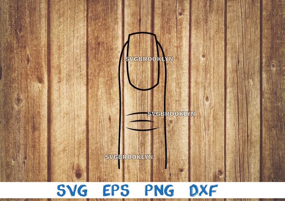 Finger Nail, Nail, Outline, Svg, Png, Eps, Dxf, Digital File - Etsy