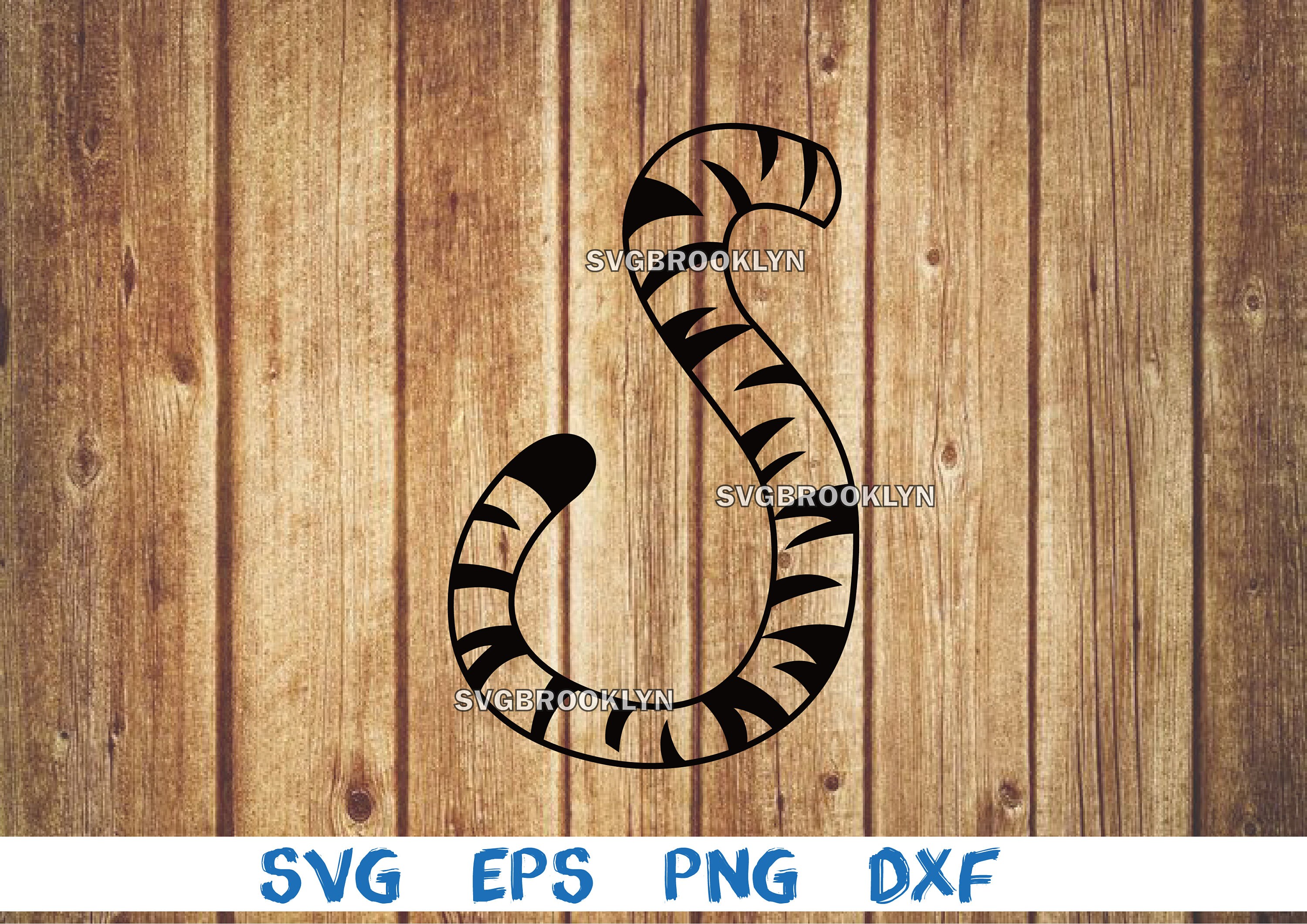 Tiger Tail Tiger Animal Outline Svg Png Eps Dxf - Etsy Canada