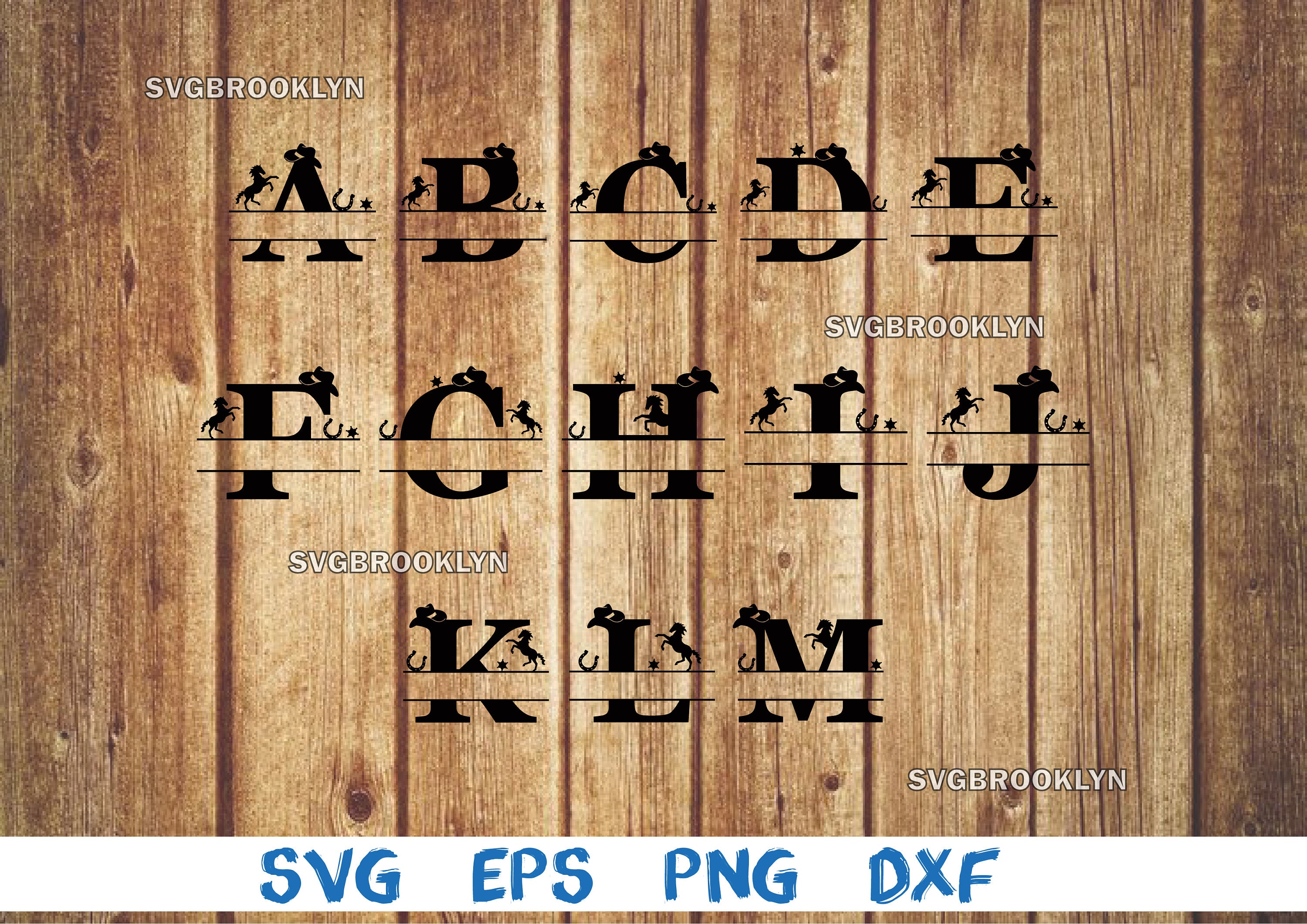 Western Font, Cowboy Font, Western Alphabet, Cowboy Alphabet, Western ...