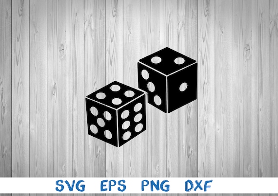 Casino dices picture svg png eps dxf digital download | Etsy